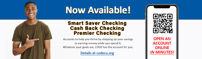 Open An Account Online In Minutes! – CODE Credit Union