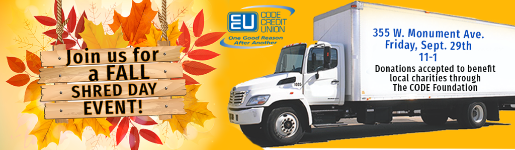 SHRED DAY IS BACK! – CODE Credit Union